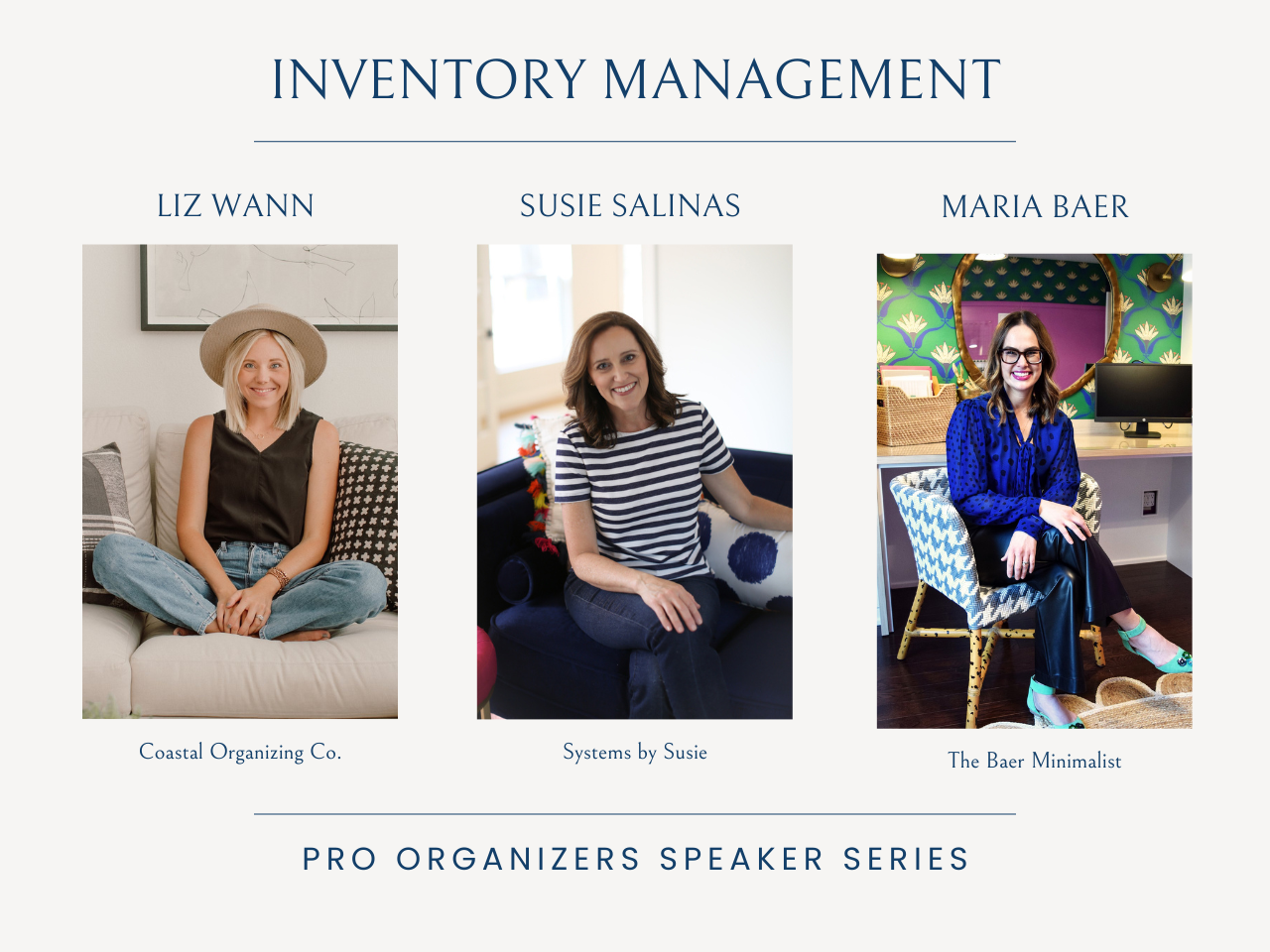 Pro Organizers Speaker Series - Systems By Susie